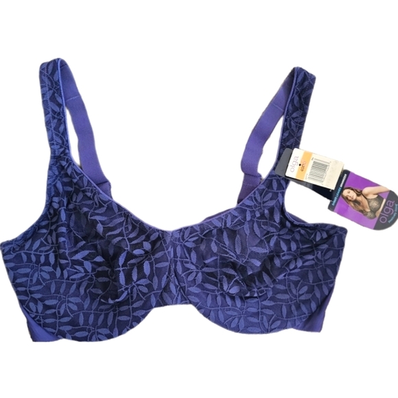 Olga | Intimates & Sleepwear | Olga Sheer Leaves Lace Full Figure ...